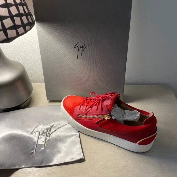 red giuseppe shoes men